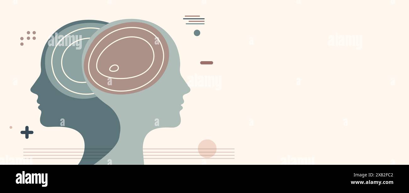 Personality disorder bipolar person Stock Vector Images - Alamy