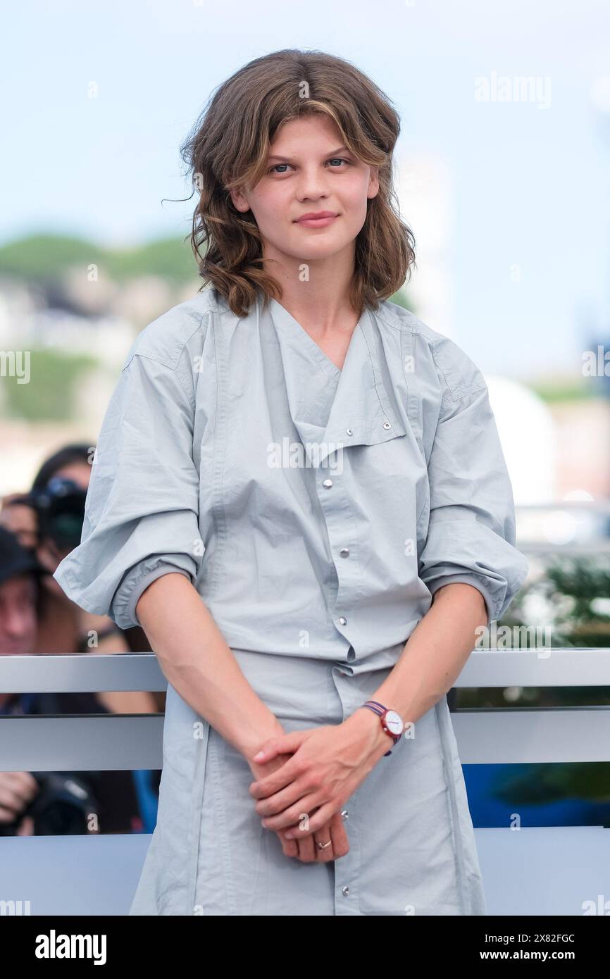 Cannes, France. 22 May 2024. Celeste Brunnquell poses at the Photocall ...