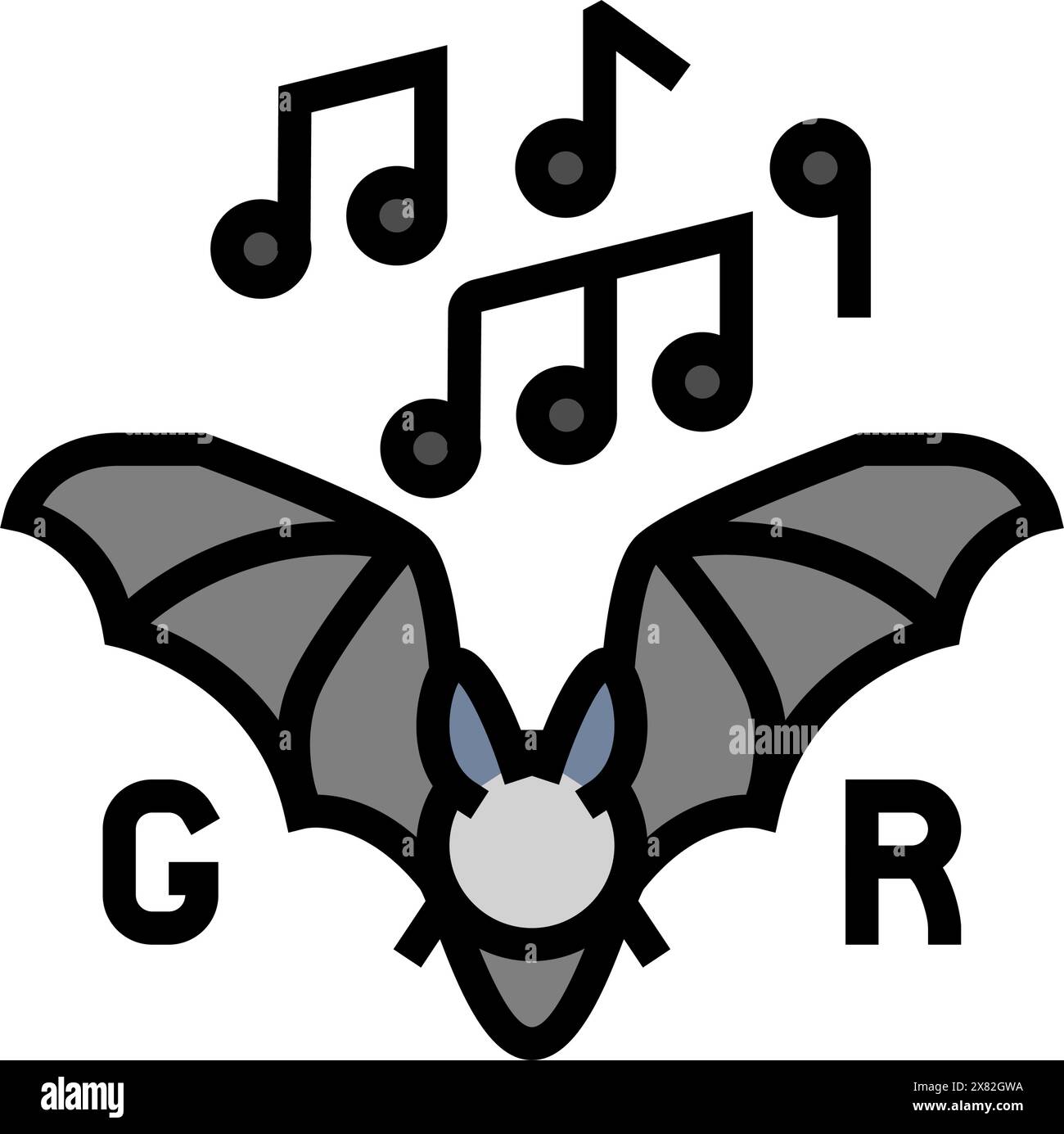 gothic rock goth subculture color icon vector illustration Stock Vector ...