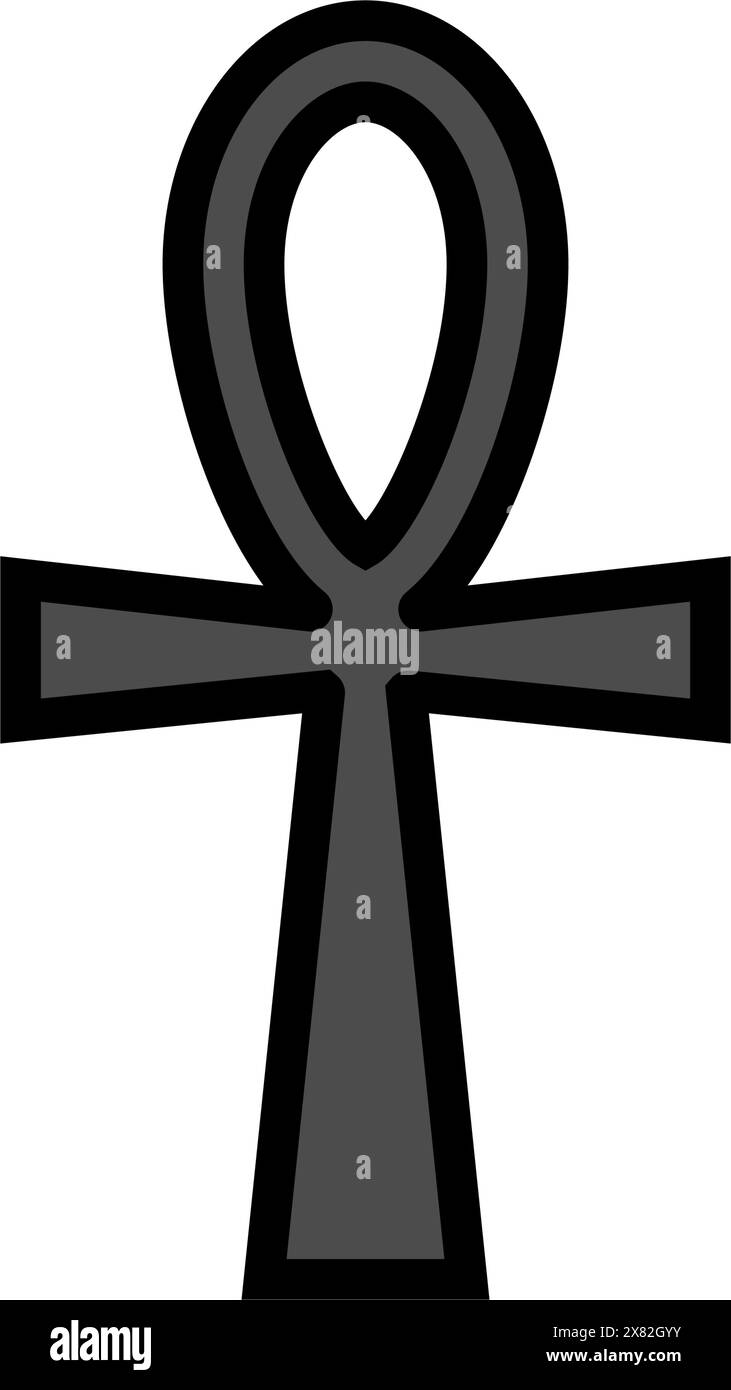 symbolism goth subculture color icon vector illustration Stock Vector ...