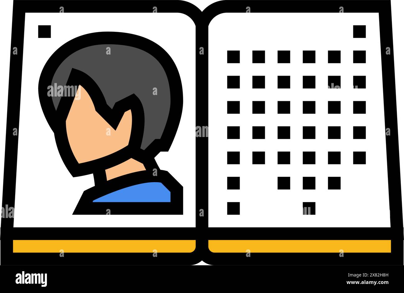 light novel otaku color icon vector illustration Stock Vector Image ...