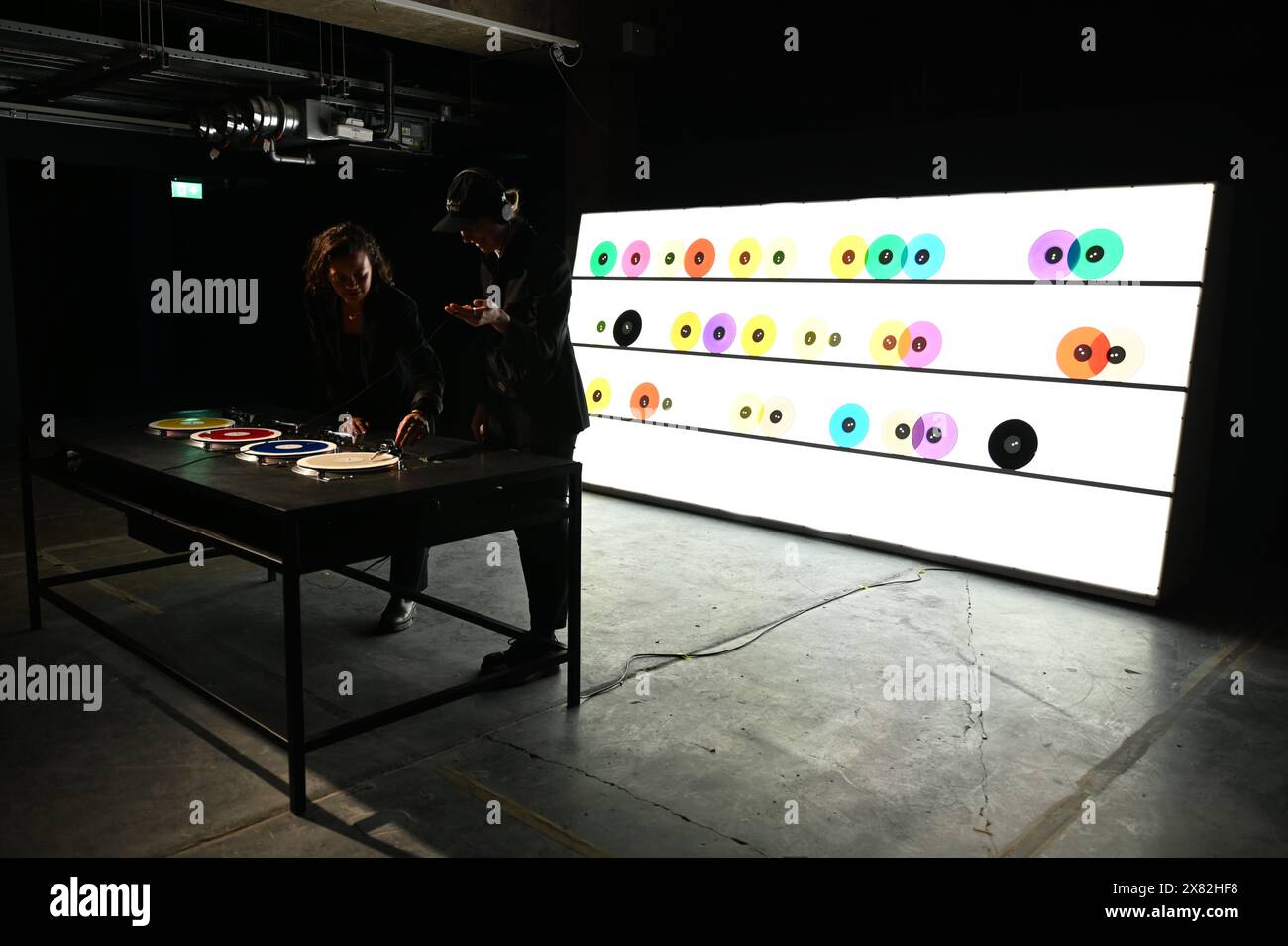 The exhibition features 18 audio-visual installations and sonic ...