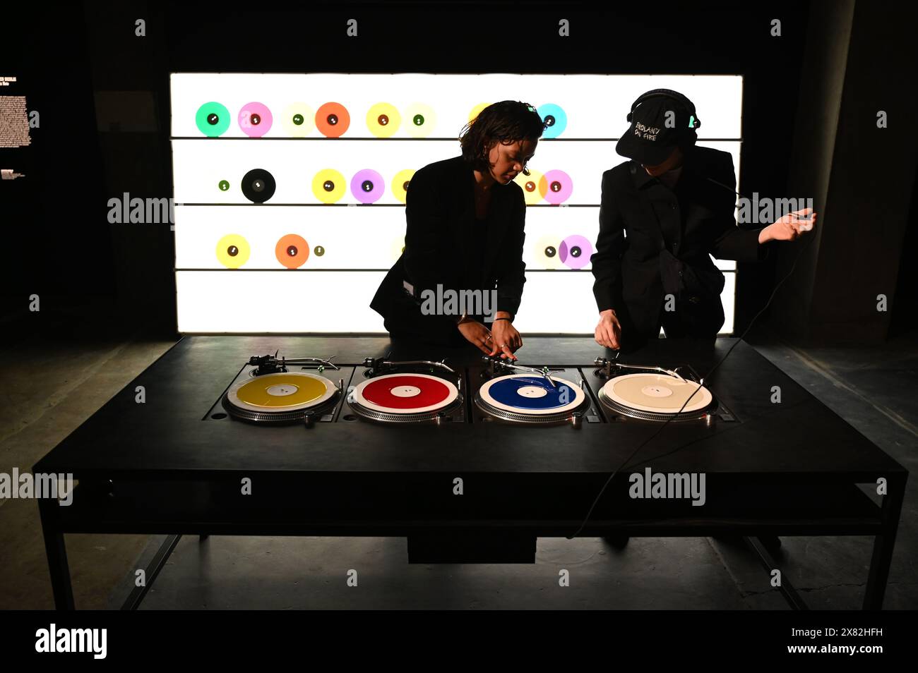 The exhibition features 18 audio-visual installations and sonic ...