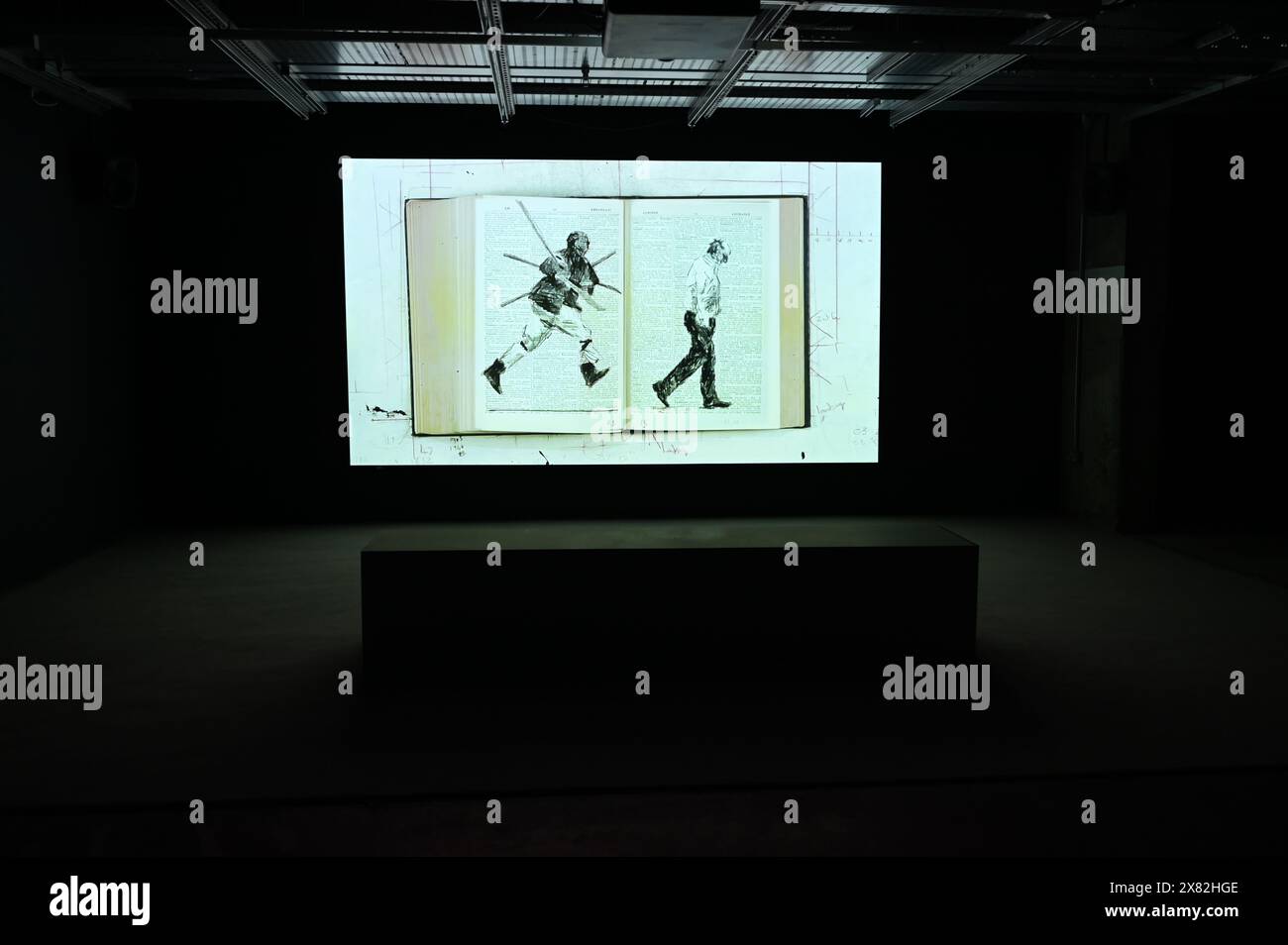 The exhibition features 18 audio-visual installations and sonic ...