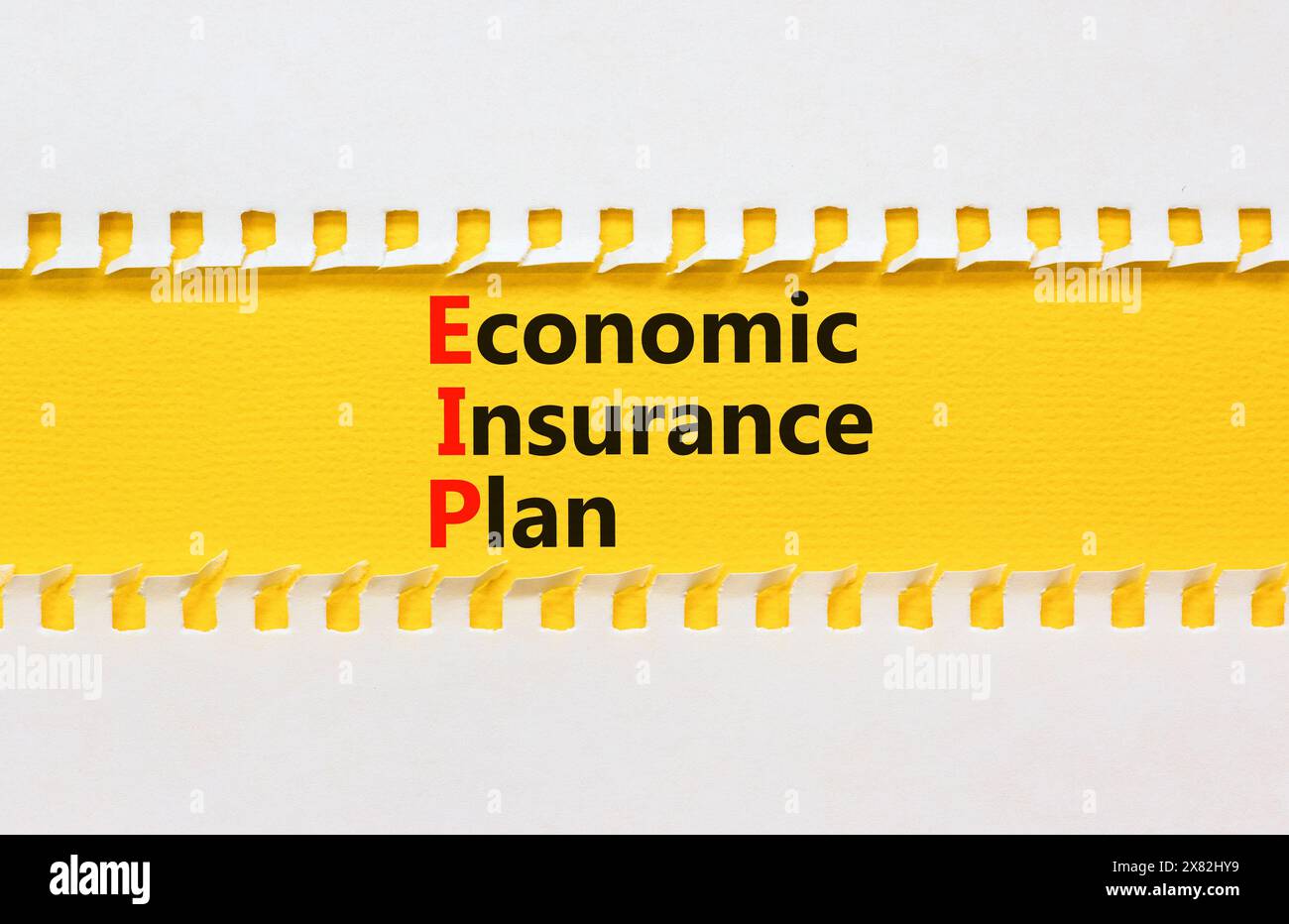 EIP economic insurance plan symbol. Concept words EIP economic ...
