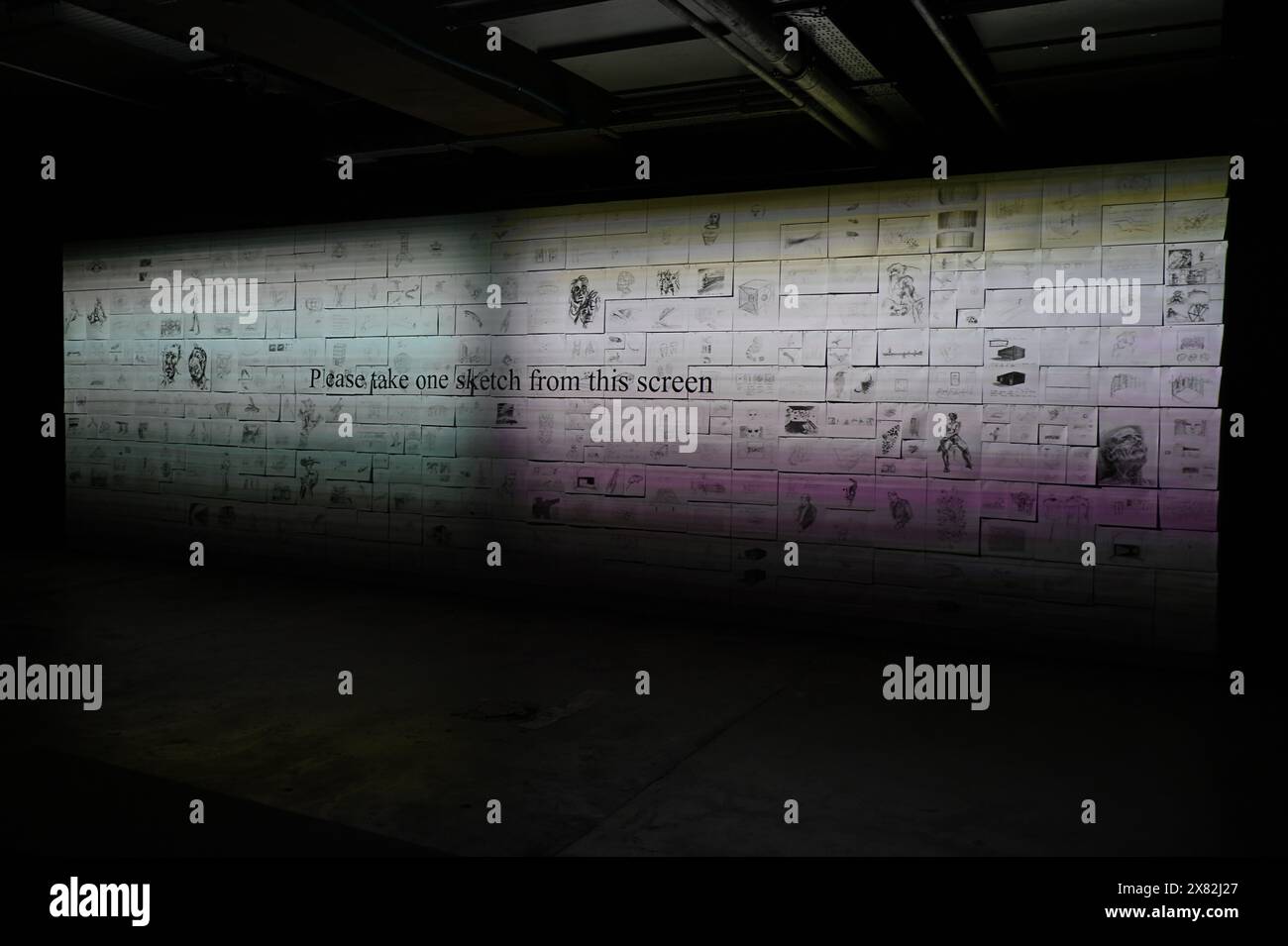 The exhibition features 18 audio-visual installations and sonic ...