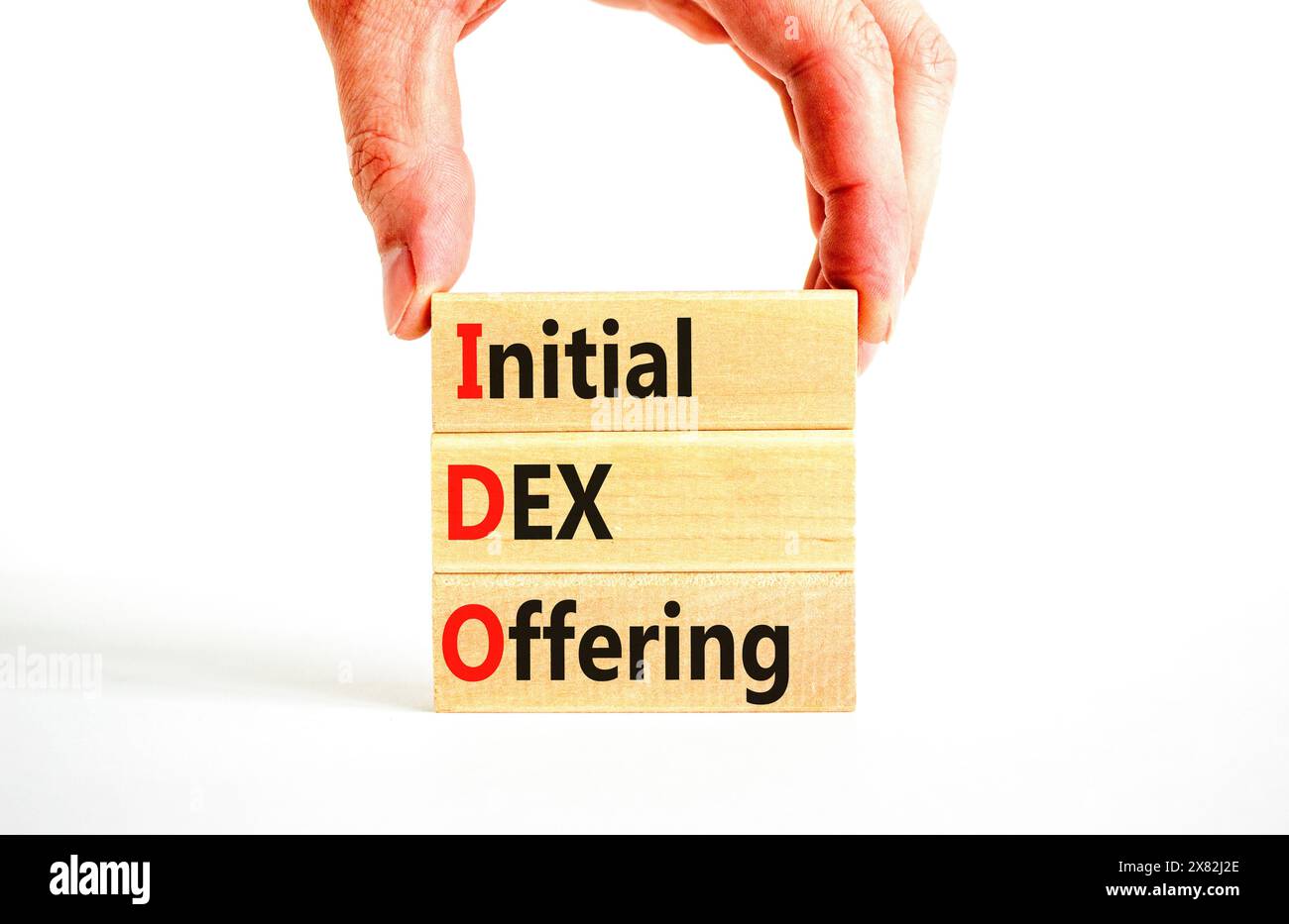 IDO initial DEX offering symbol. Concept words IDO initial DEX offering ...