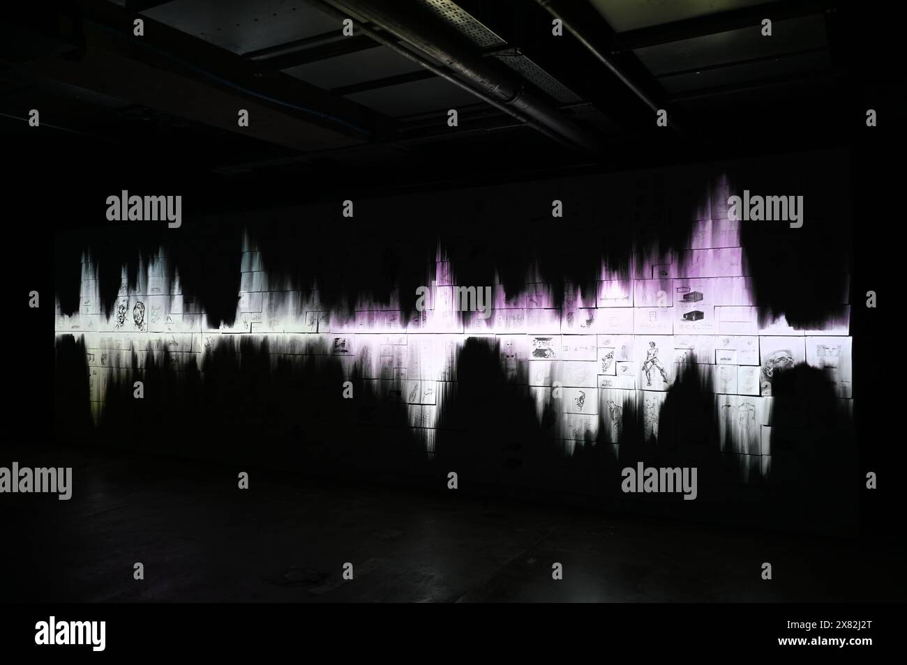 The exhibition features 18 audio-visual installations and sonic ...