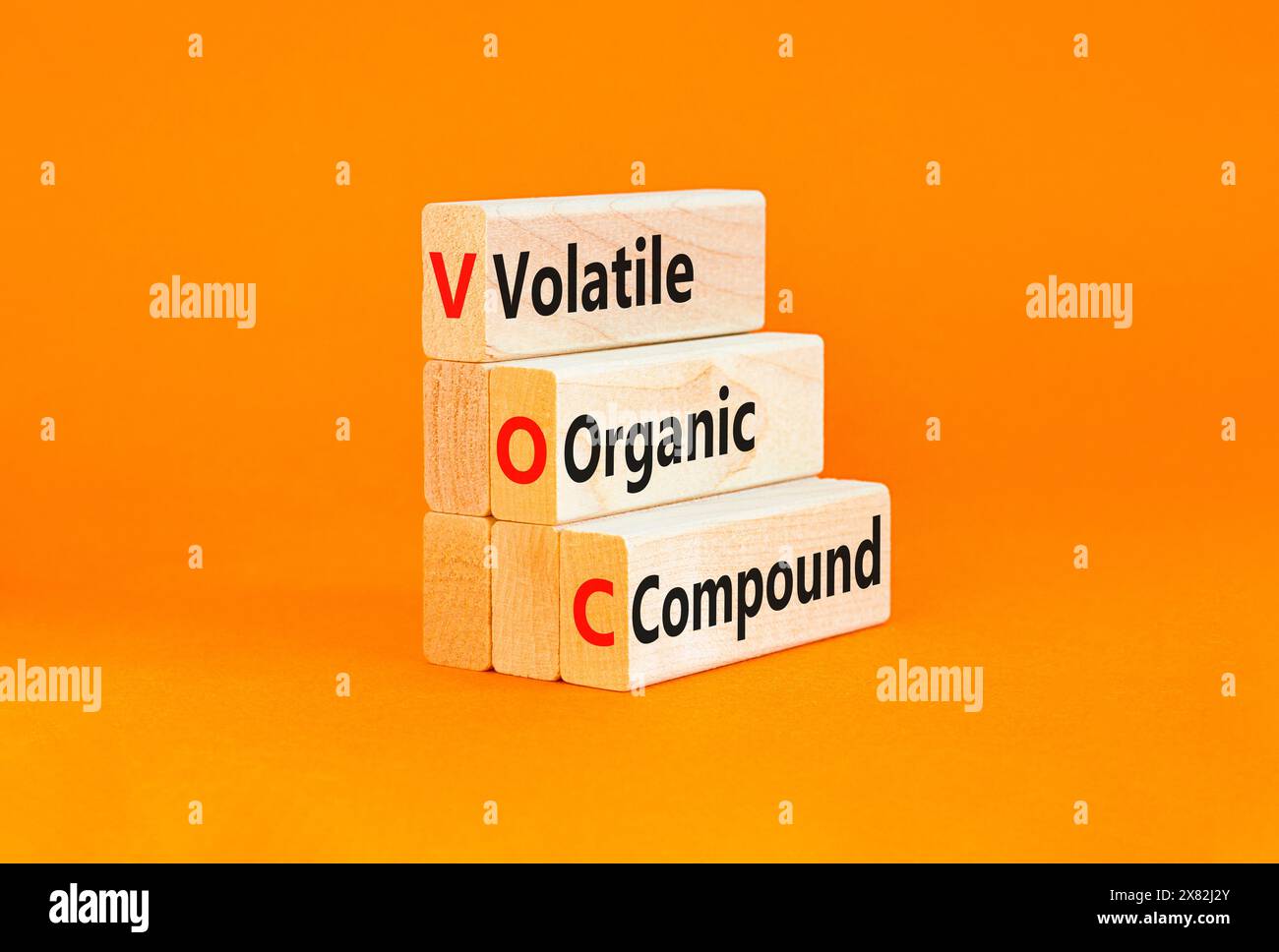 VOC volatile organic compound symbol. Concept words VOC volatile ...