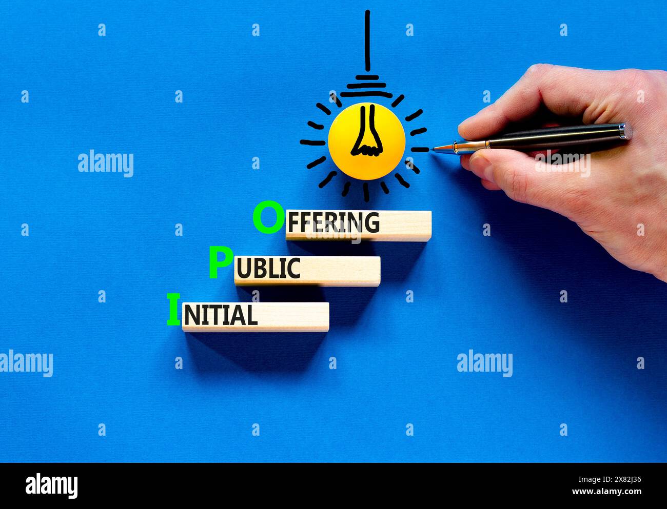 IPO initial public offering symbol. Concept words IPO initial public ...