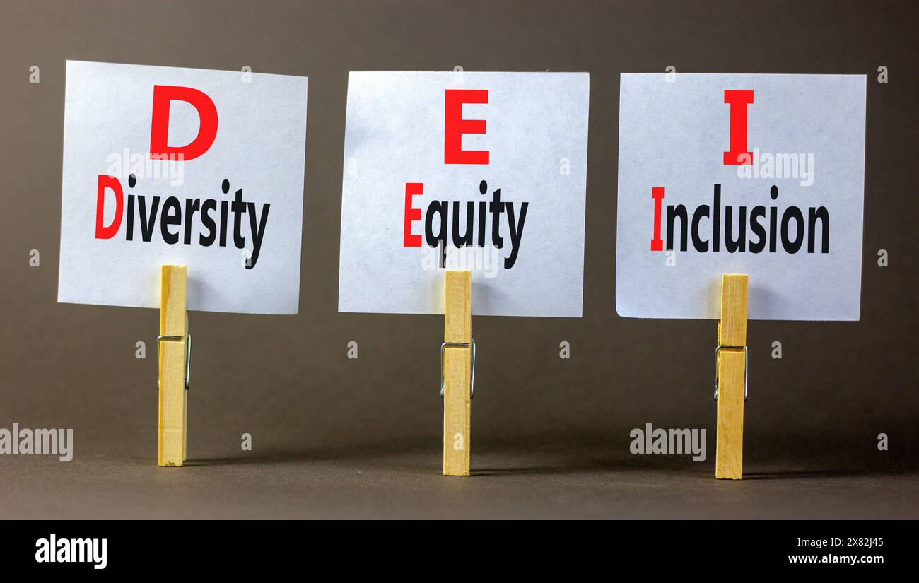 DEI diversity equity and inclusion symbol. Concept words DEI diversity ...