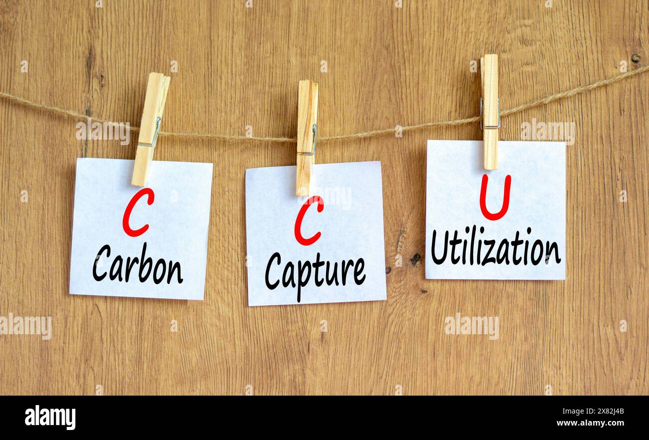 Ccu Carbon Capture Utilization Symbol Concept Words Ccu Carbon Capture