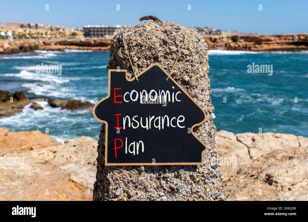 EIP economic insurance plan symbol. Concept words EIP economic ...
