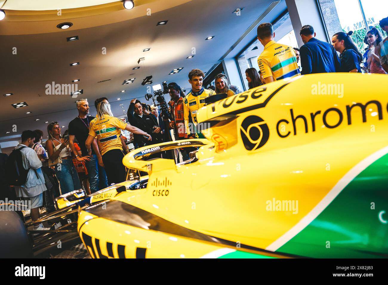© SPORTPIXPRESS/MAXPPP, Monaco. 22nd May, 2024. MAGAZINE PRESENTATION MCLAREN SENNA BY OKX ...