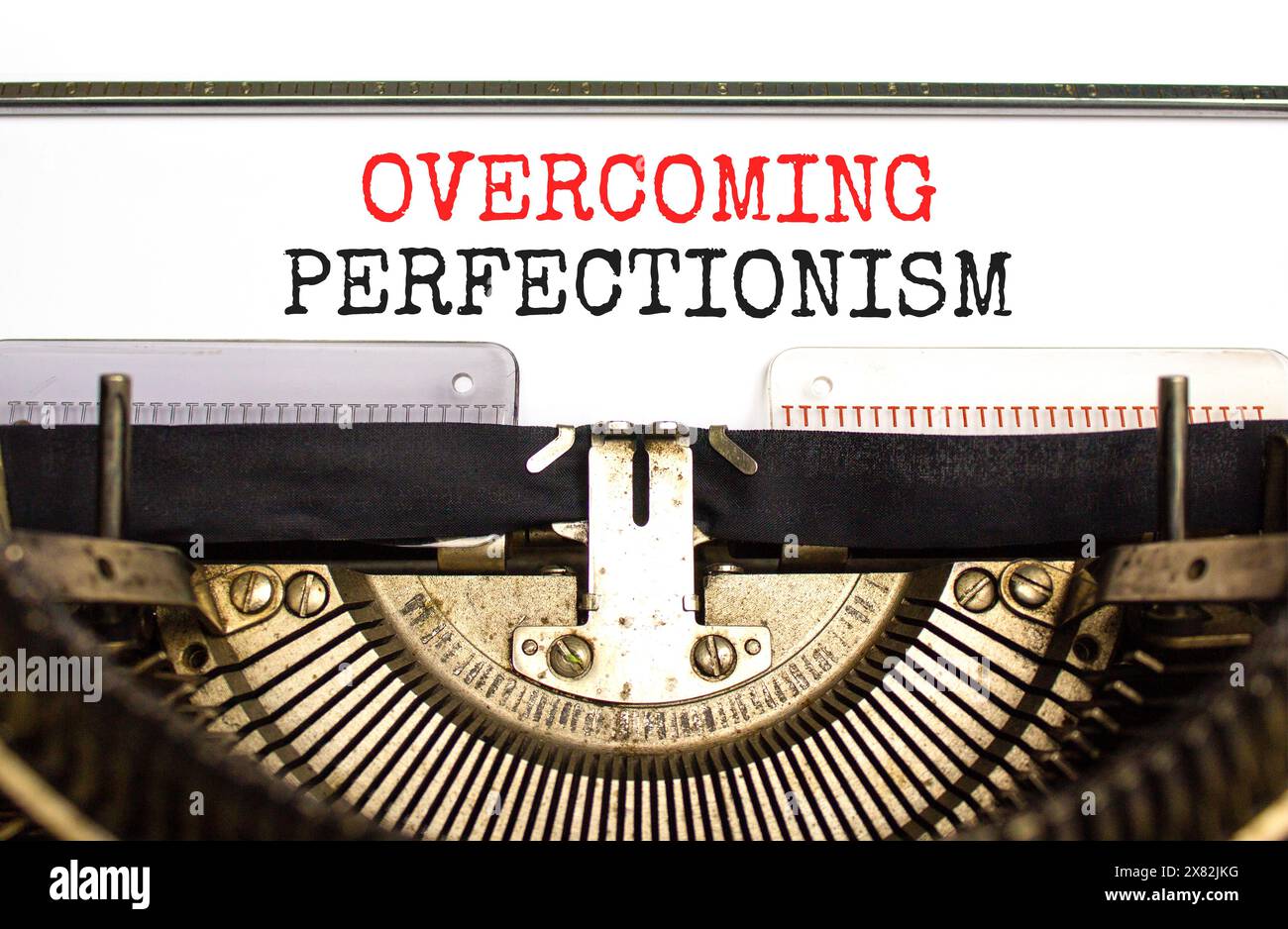 Overcoming perfectionism symbol. Concept words Overcoming perfectionism ...
