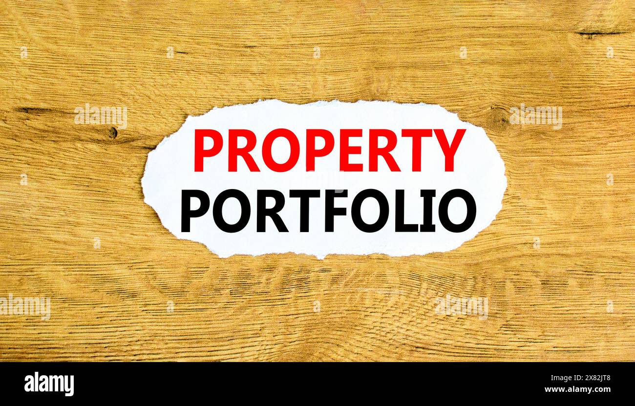 Property portfolio symbol. Concept words Property portfolio on ...