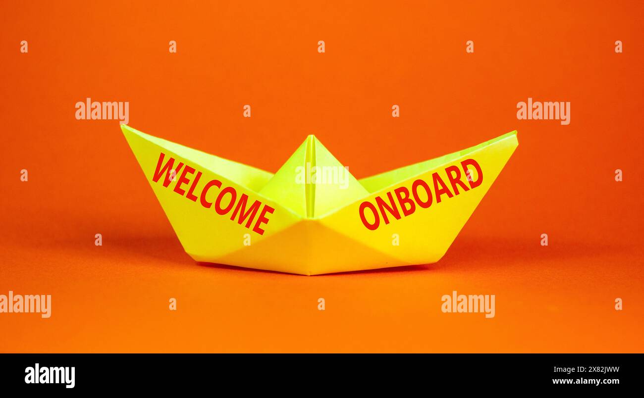 Welcome onboard symbol. Concept words Welcome onboard on beautiful ...