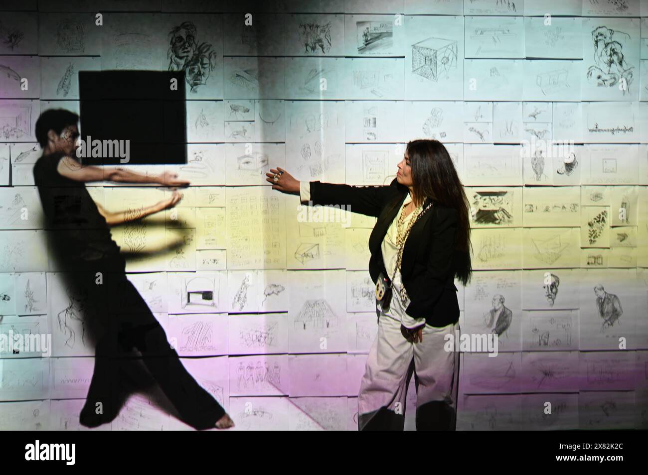 The exhibition features 18 audio-visual installations and sonic ...