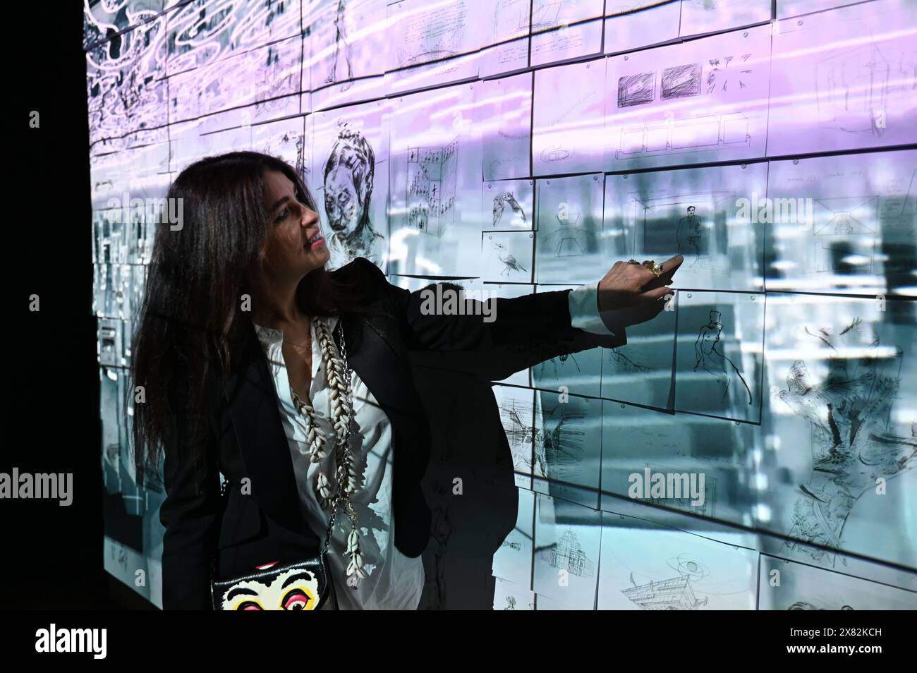 The exhibition features 18 audio-visual installations and sonic ...