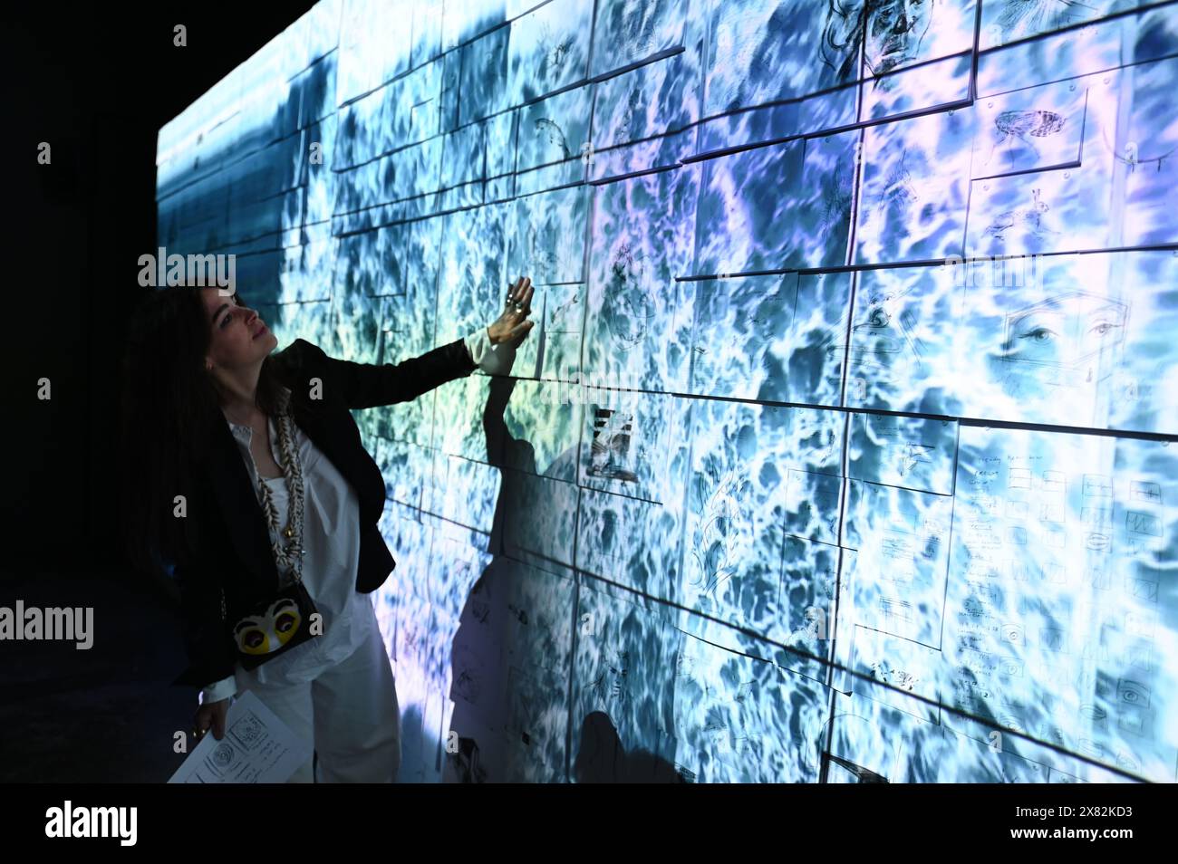 The exhibition features 18 audio-visual installations and sonic ...