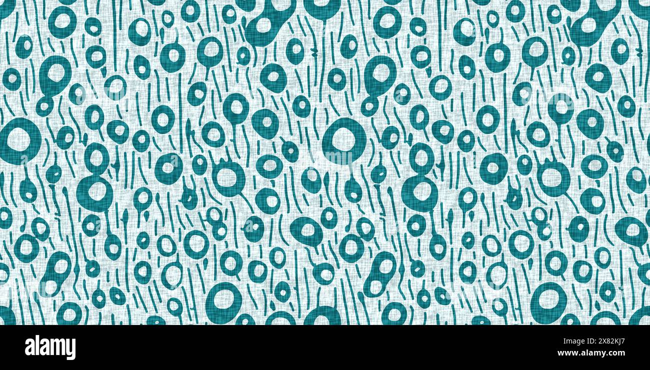 Turquoise water bubbles circle dot seamless texture border pattern ...