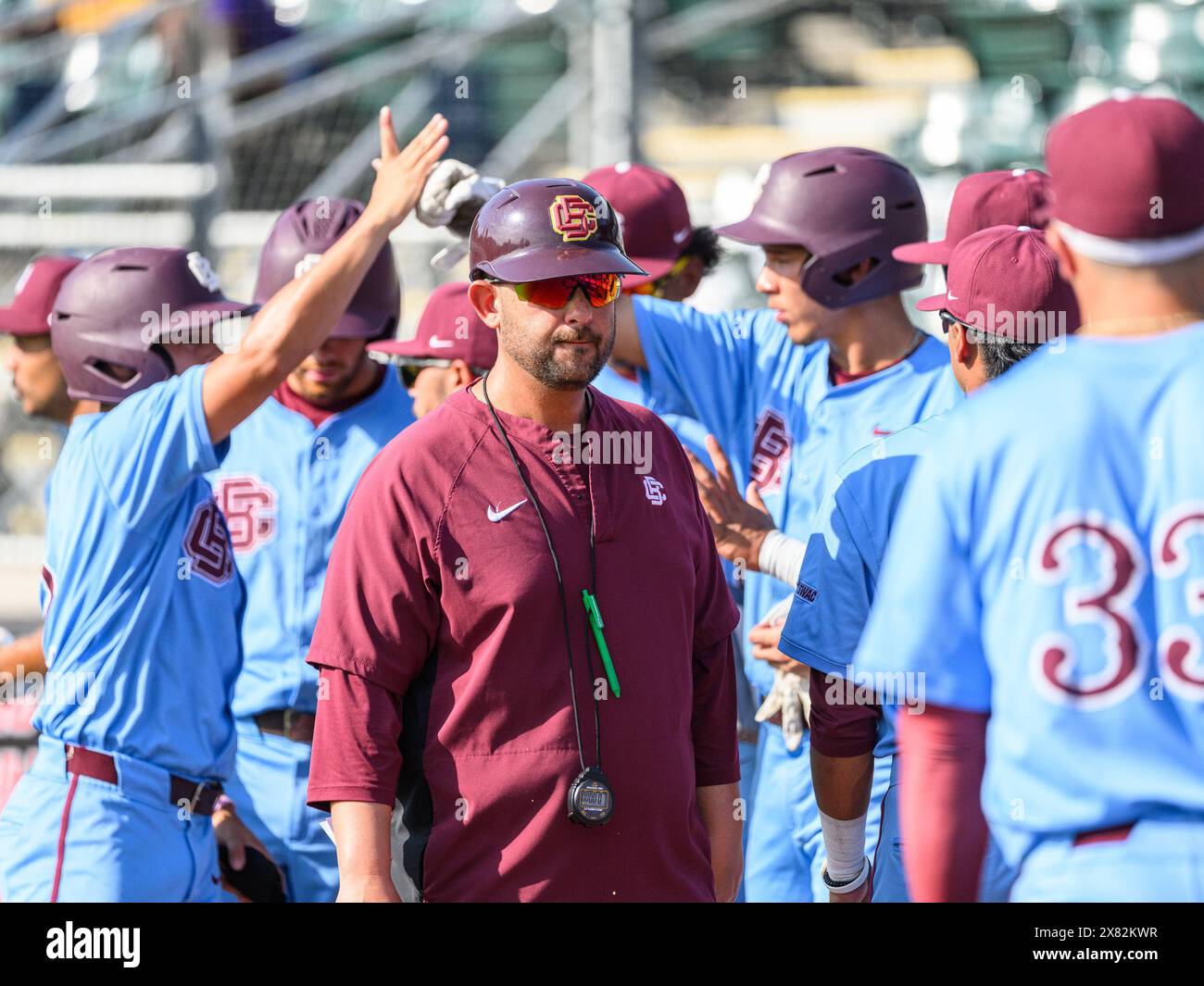 May 22, 2024: Bethune Cookman Wildcats head coach Jonathan Hernandez ...