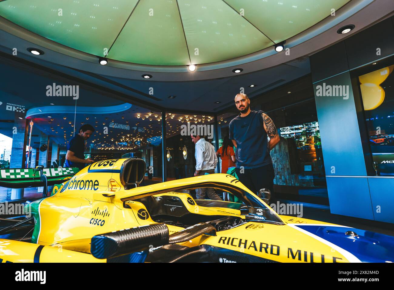 © SPORTPIXPRESS/MAXPPP, Monaco. 22nd May, 2024. MAGAZINE PRESENTATION MCLAREN SENNA BY OKX ...