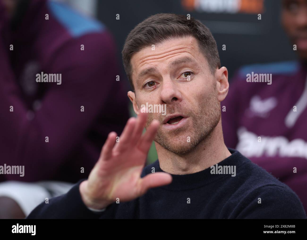 Dublin, Ireland. 22nd May, 2024. Xabi Alonso coach of Bayer Leverkusen ...