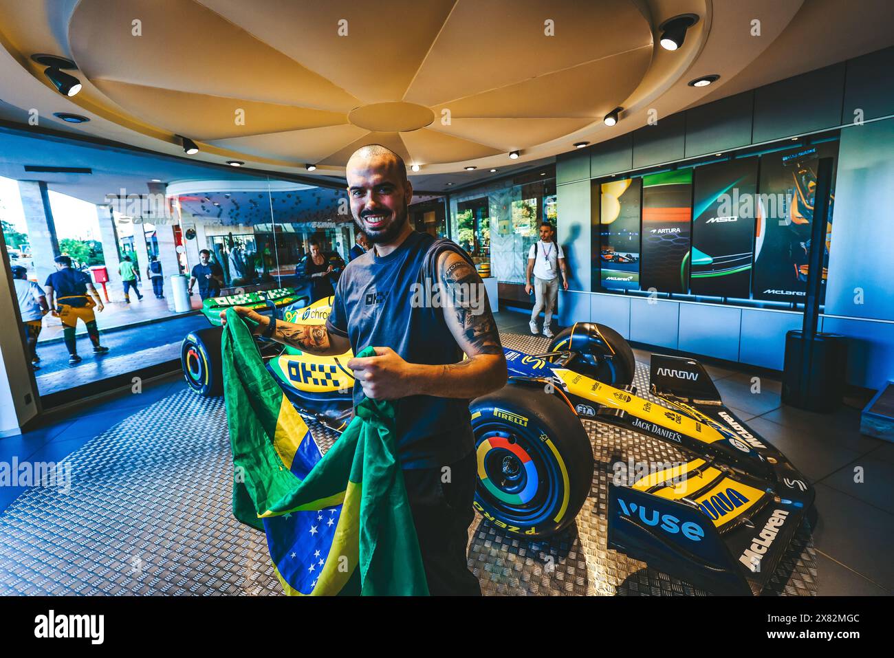 © SPORTPIXPRESS/MAXPPP, Monaco. 22nd May, 2024. MAGAZINE PRESENTATION MCLAREN SENNA BY OKX ...