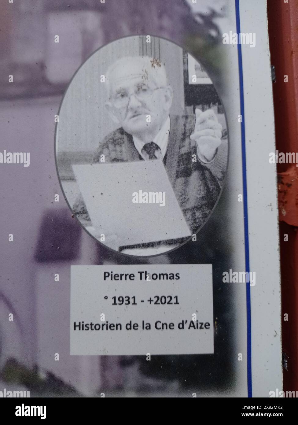 Pierre Thomas 1931-2021. Historien de la commune d'Aize Stock Photo - Alamy