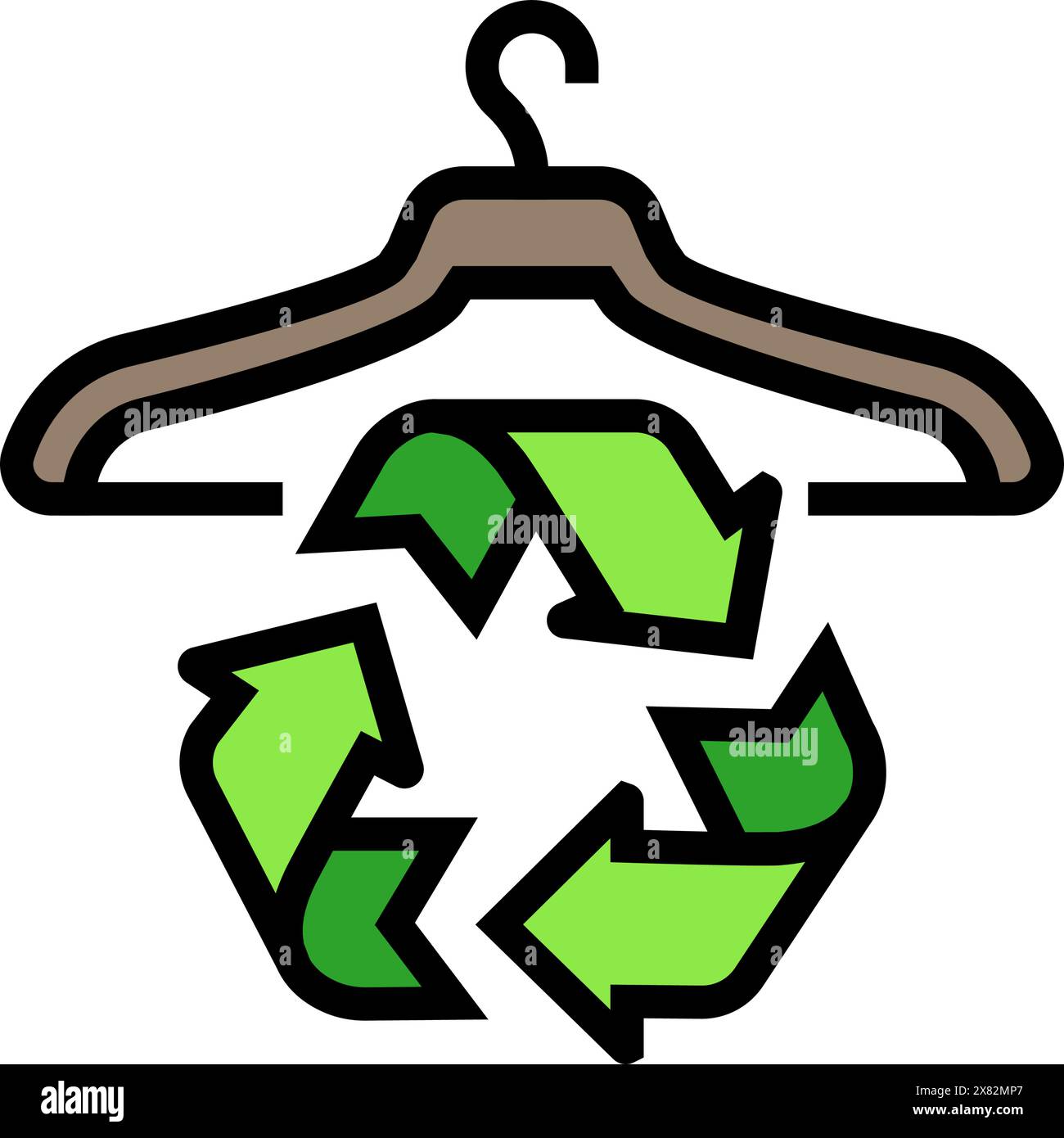 slow fashion sustainable color icon vector illustration Stock Vector ...