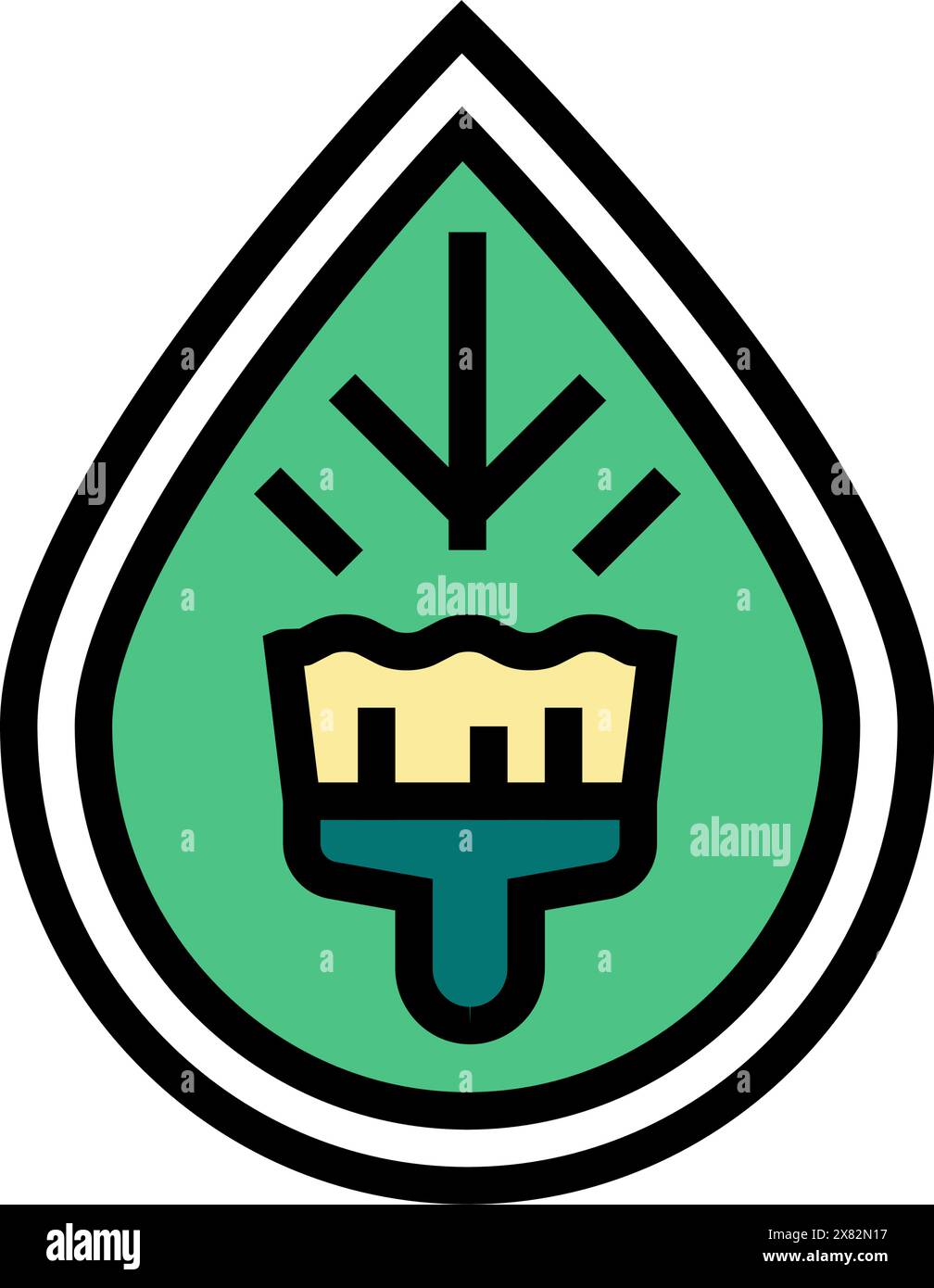 natural dyes sustainable fashion color icon vector illustration Stock ...