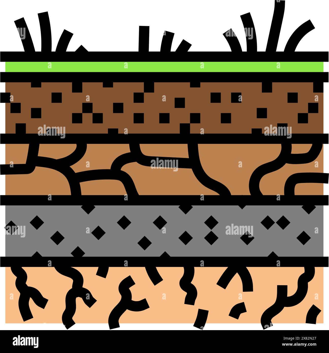 soil urban gardening color icon vector illustration Stock Vector Image ...
