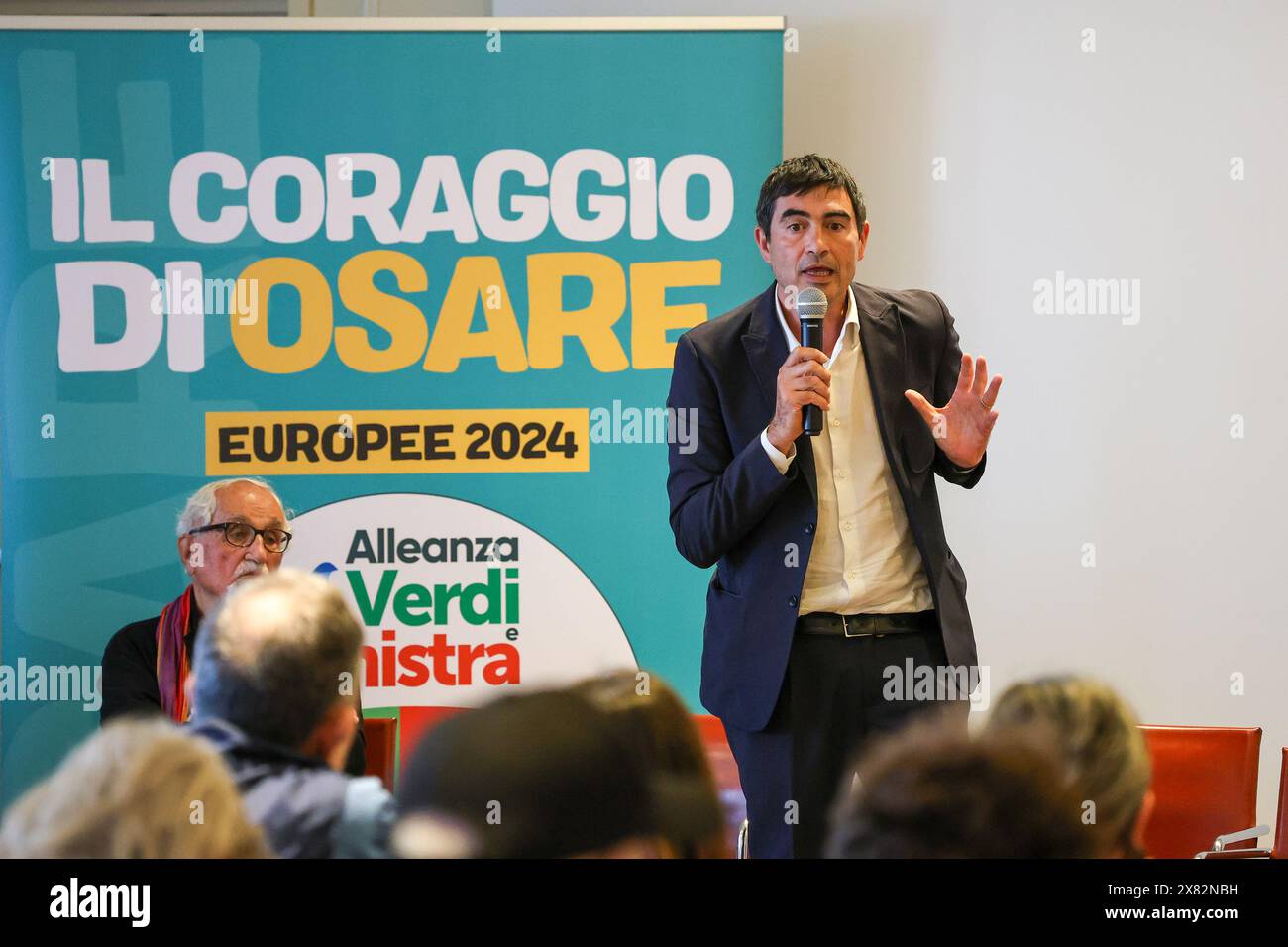 Naples, Italy, 22 May 2024. Nicola Fratoianni, leader of the Italian ...