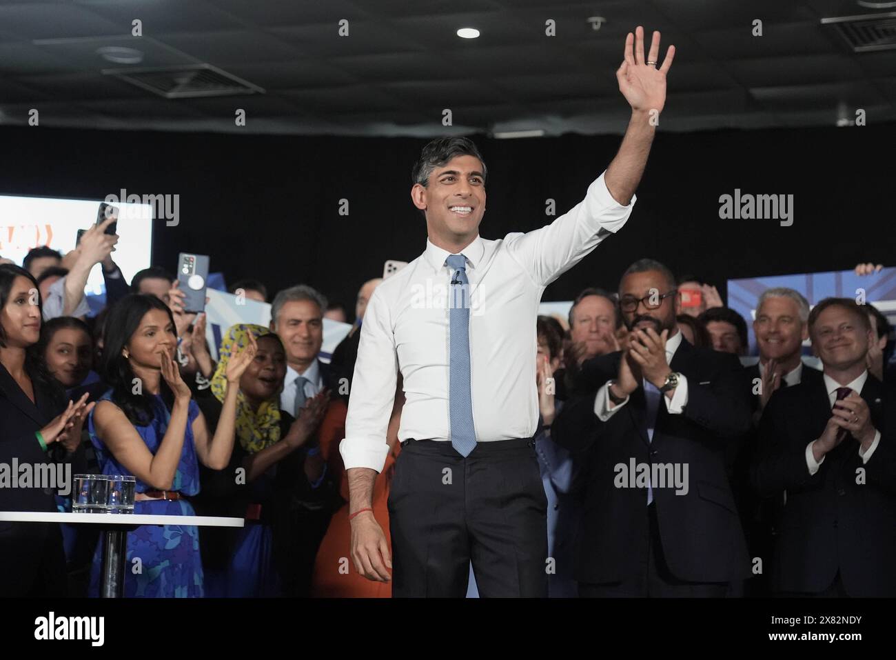 Prime Minister Rishi Sunak during a General Election campaign event at ...