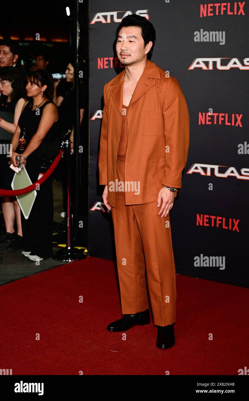 Atlas Red Carpet in Mexico City Chinese-Canadian actor Simu Liu Attends ...