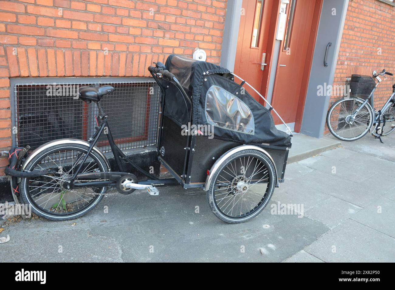 Copenhagen/ Denmark/22 MAY 2024/Cargo bike from christiansia bikes in ...