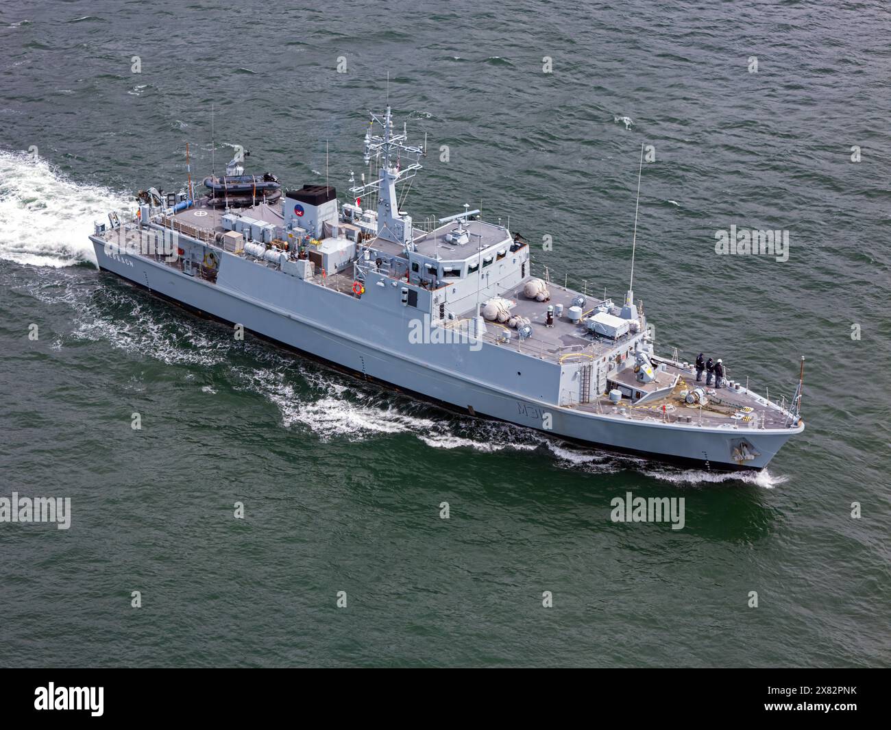 The Ukrainian Navy mine warfare vessel Cherkasy (M311). The Sandown ...