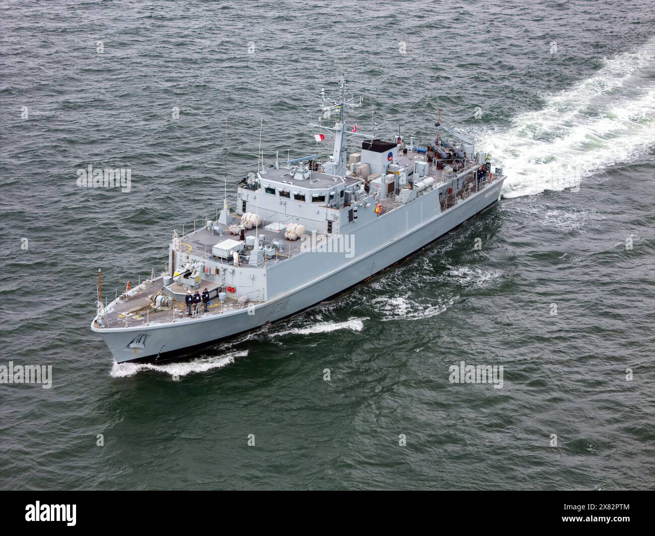 The Ukrainian Navy mine warfare vessel Cherkasy (M311). The Sandown ...