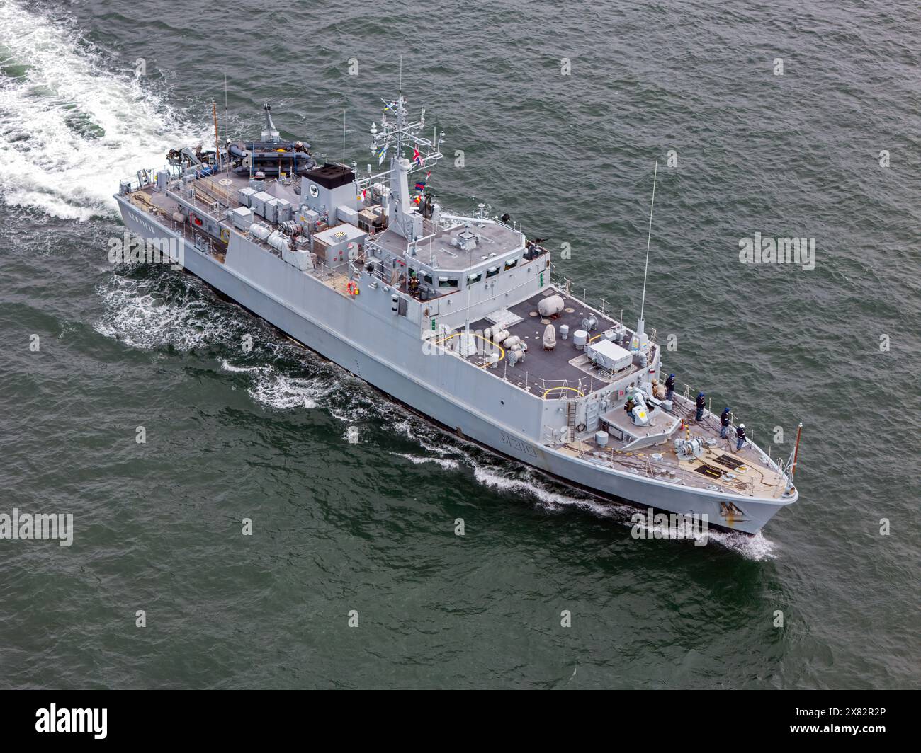 The Ukrainian Navy mine warfare vessel Chernihiv (M310). The Sandown ...