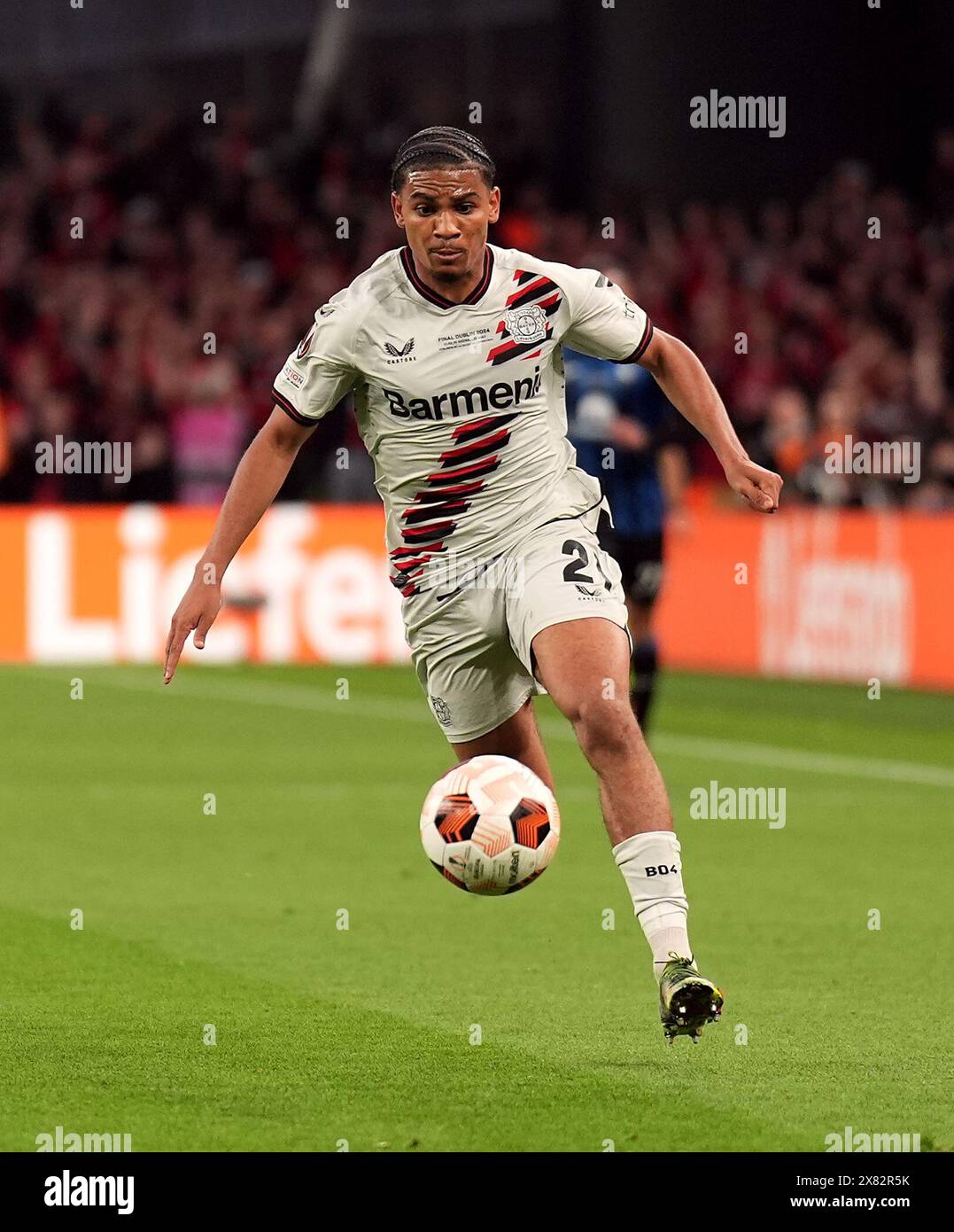 Bayer Leverkusen's Amine Adli during the UEFA Europa League final at ...