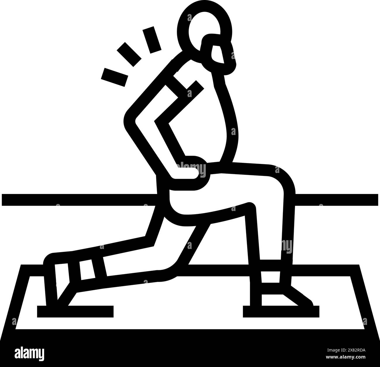 Exercise Elderly Leisure Line Icon Vector Illustration Stock Vector 4472
