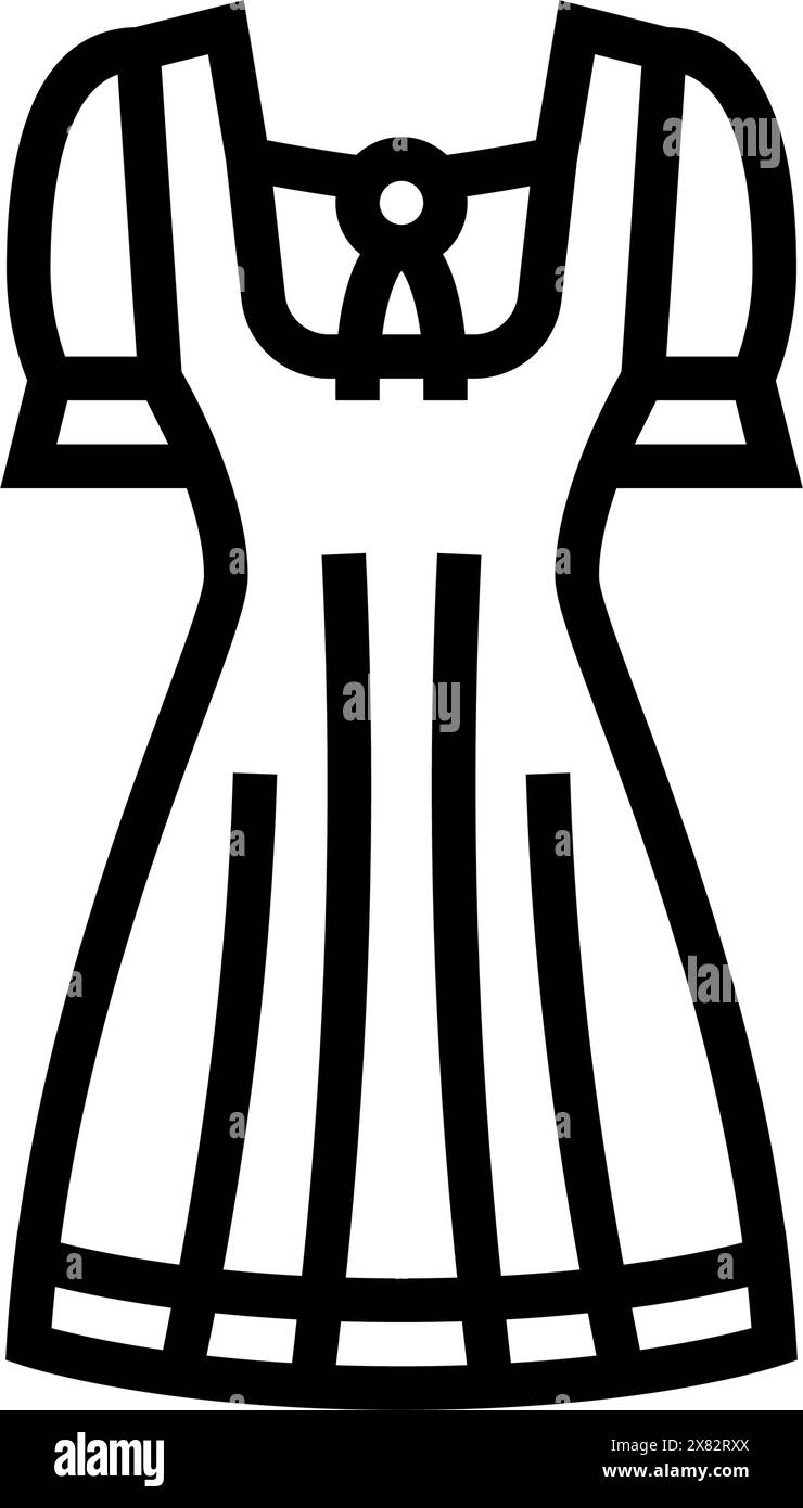 velvet goth subculture line icon vector illustration Stock Vector Image ...