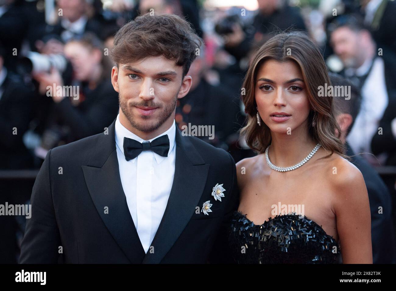 Cannes, France. 22nd May, 2024. Francisca Gomes and Pierre Gasly ...