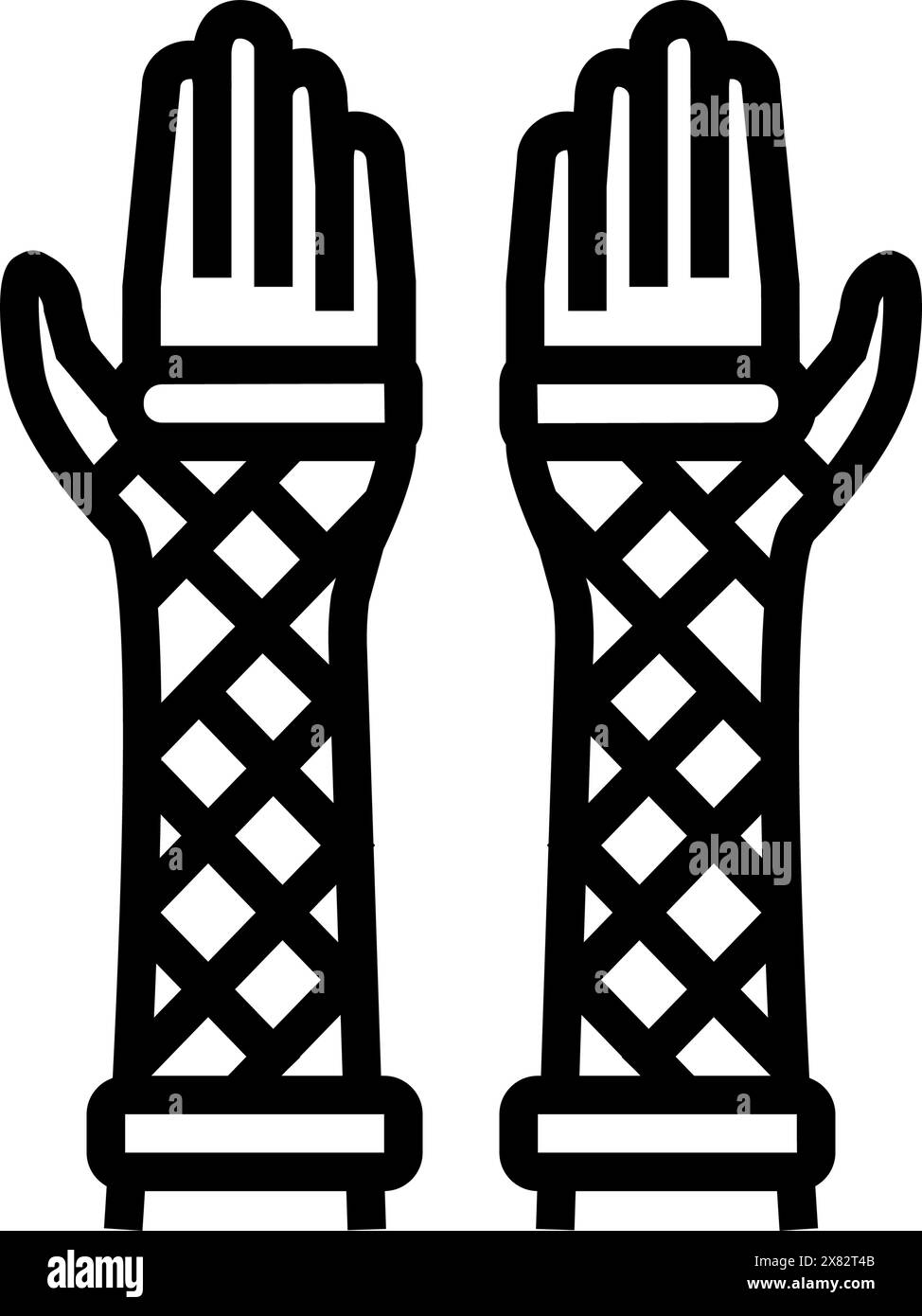 fishnet goth subculture line icon vector illustration Stock Vector ...