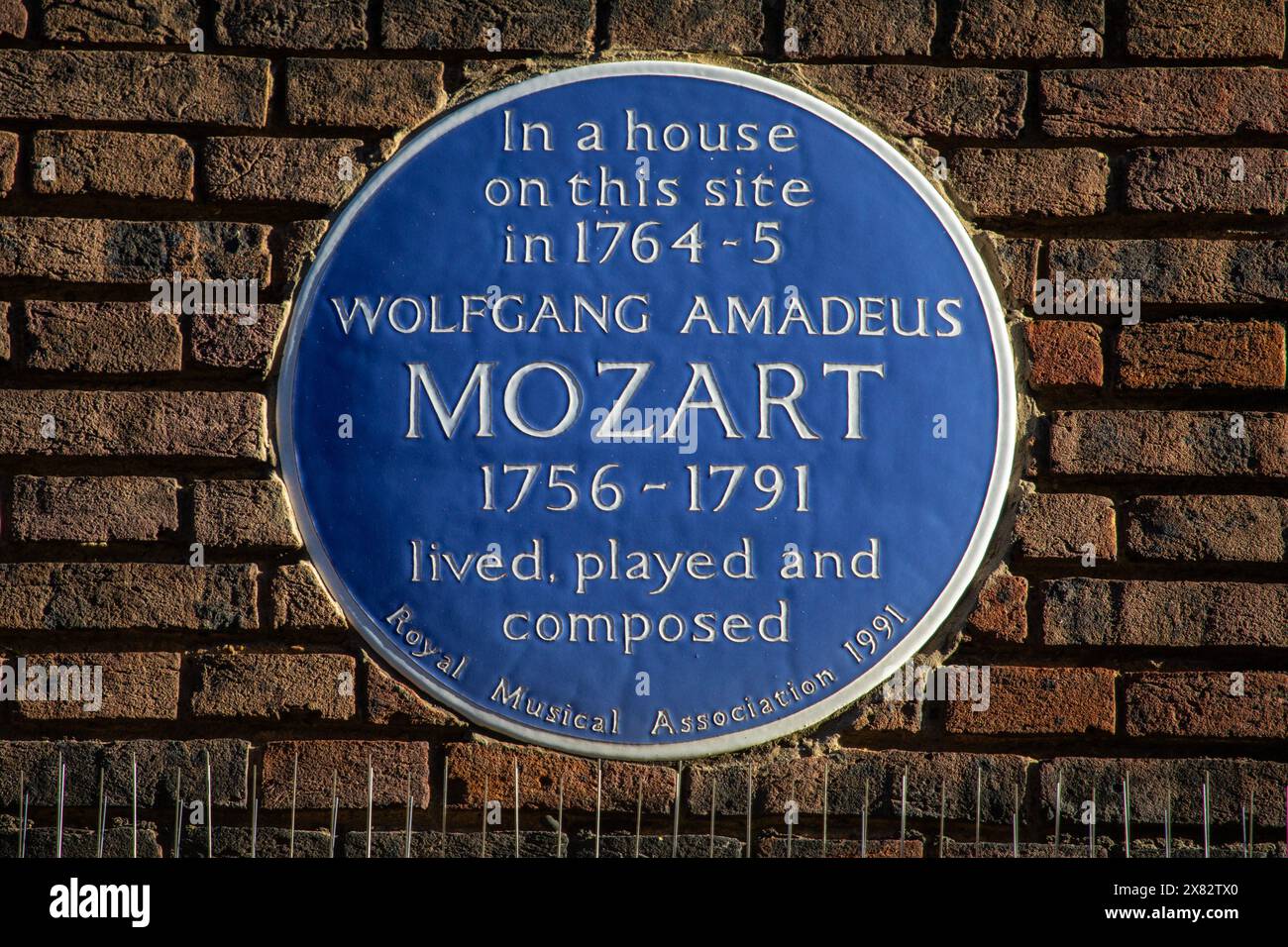 London, UK - January 15th 2024: Blue plaque on Frith Street in London ...