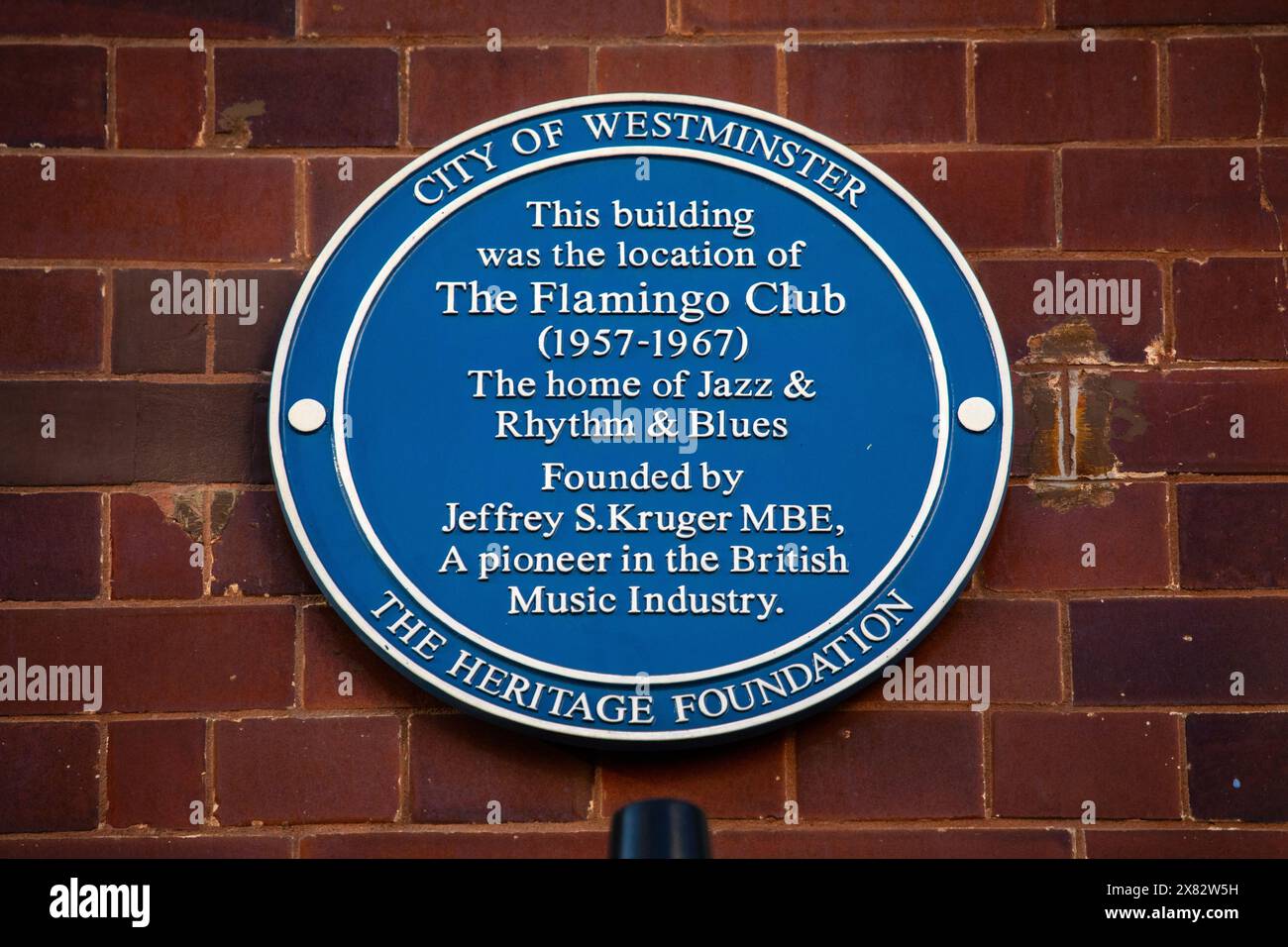 London, UK - January 15th 2024: A blue plaque on Wardour Street in ...