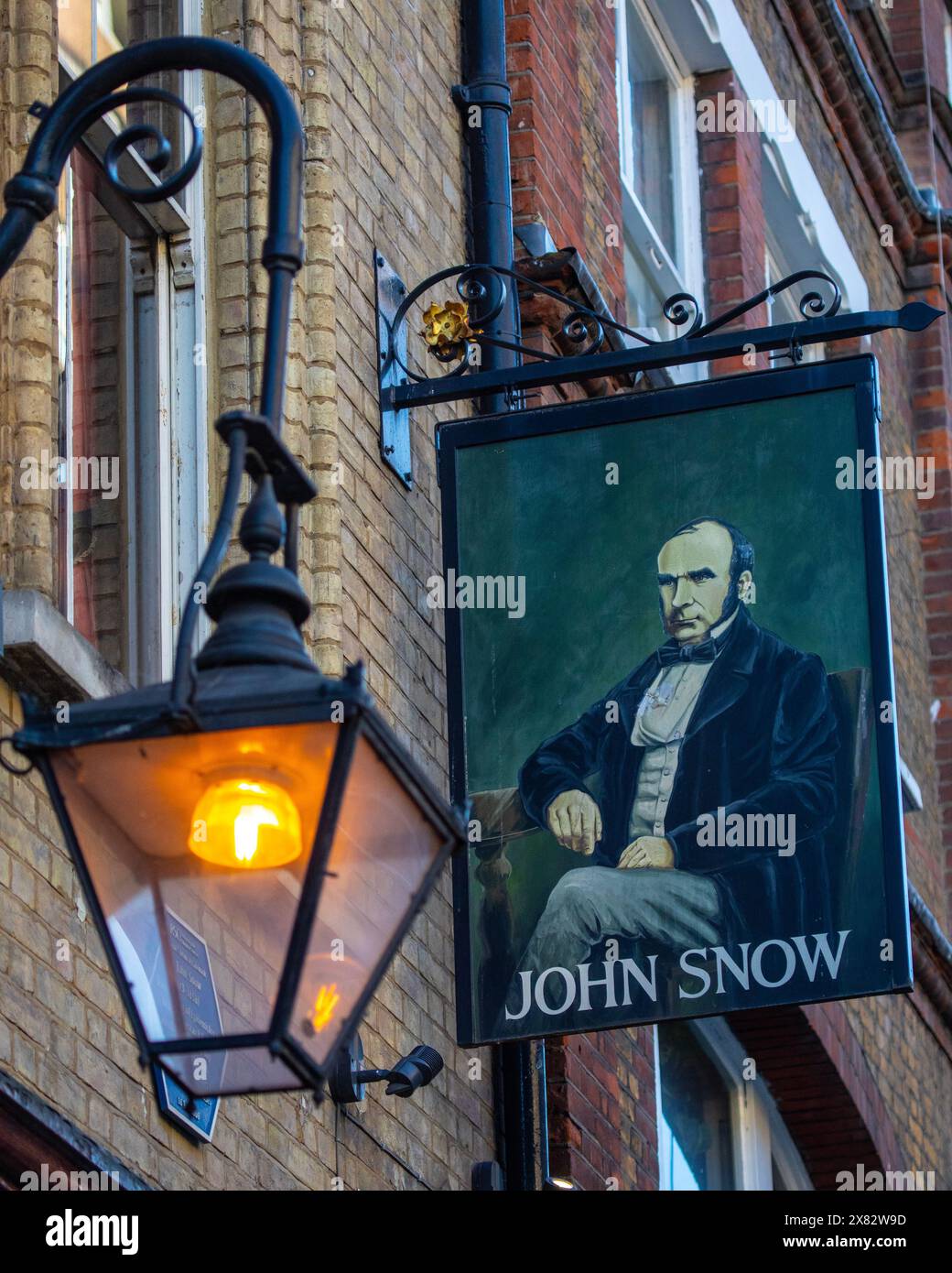 London, UK - January 15th 2024: The traditional hanging pub sign on the ...