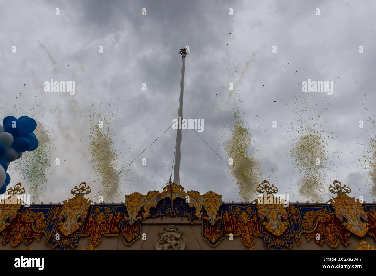 COSPICUA MALTA - December 08, 2023: Fireworks and confetti display at ...