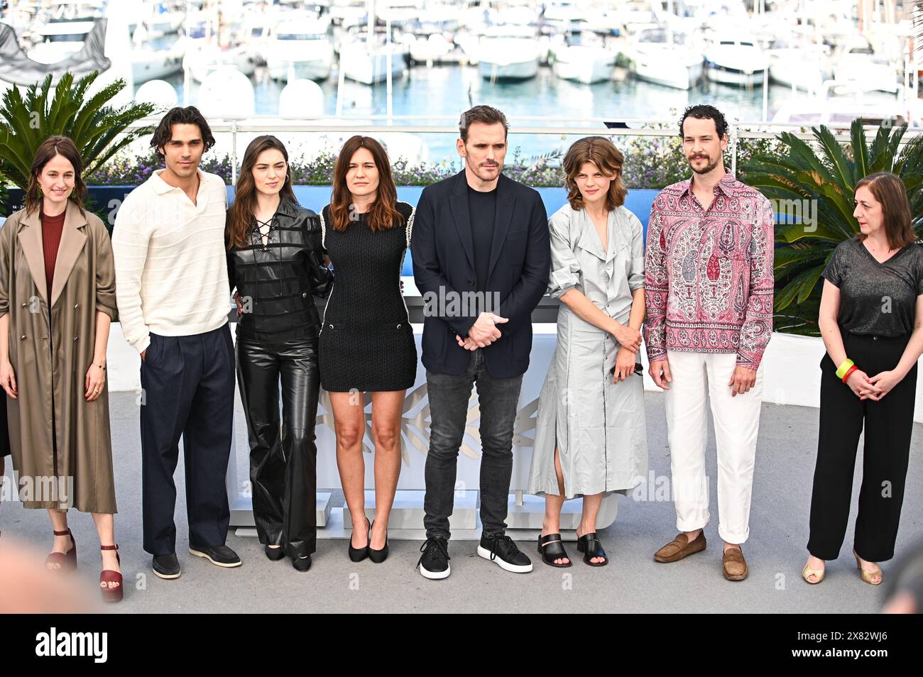 Cannes, France. 22nd May, 2024. Marie Gillain, Giuseppe Maggio ...